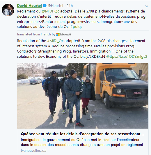Quebec’s Immigration Minister confirms the coming into effect of new ...