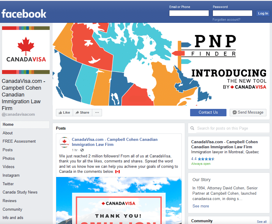 CanadaVisa Social | 2 million Facebook Followers! | Canada Immigration News